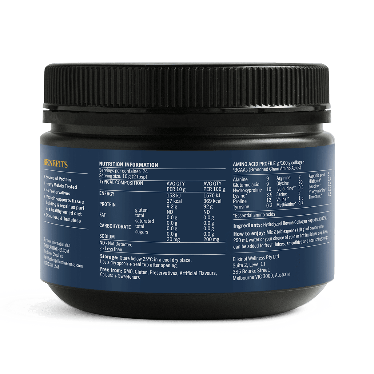 The Healthy Chef Pure Grass Fed Collagen